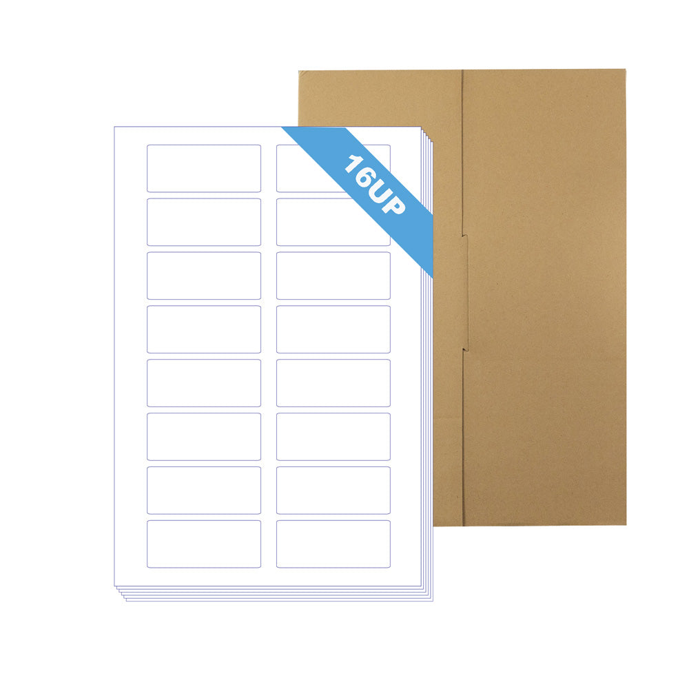 A4 Format Rectangle Labels 72 x 30mm 16 Labels Per Sheet-100 Sheets ...