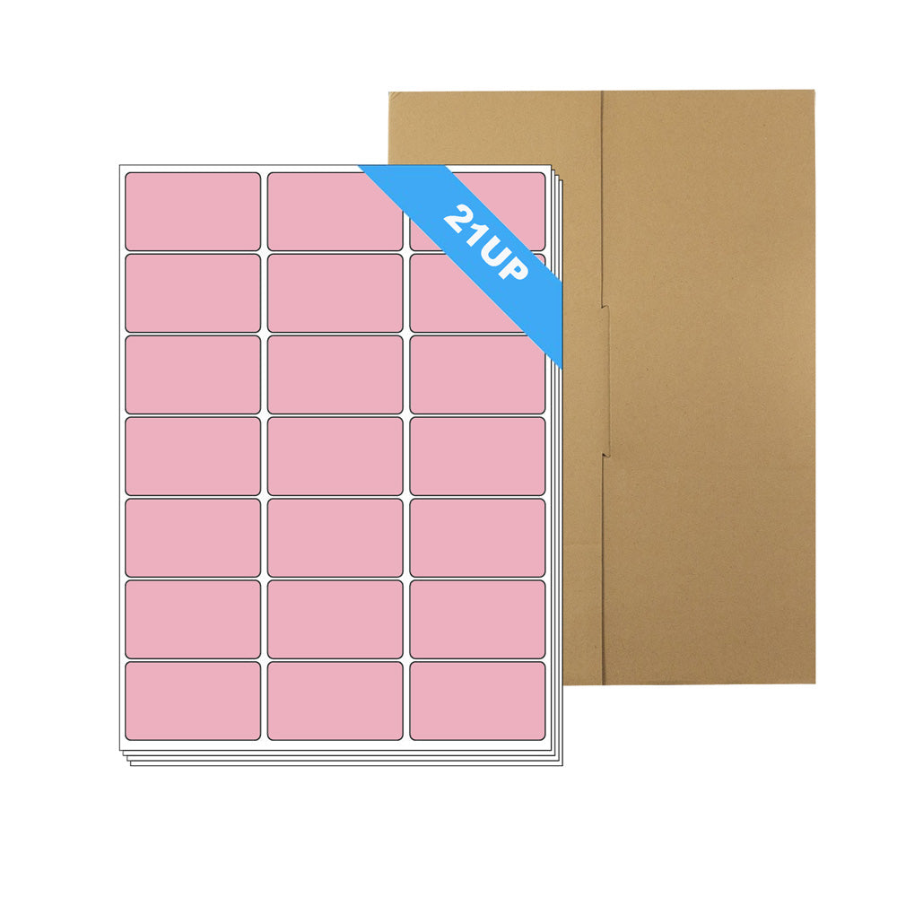 Vibrant and Practical: Rectangle Light Pink Labels for Efficient ...