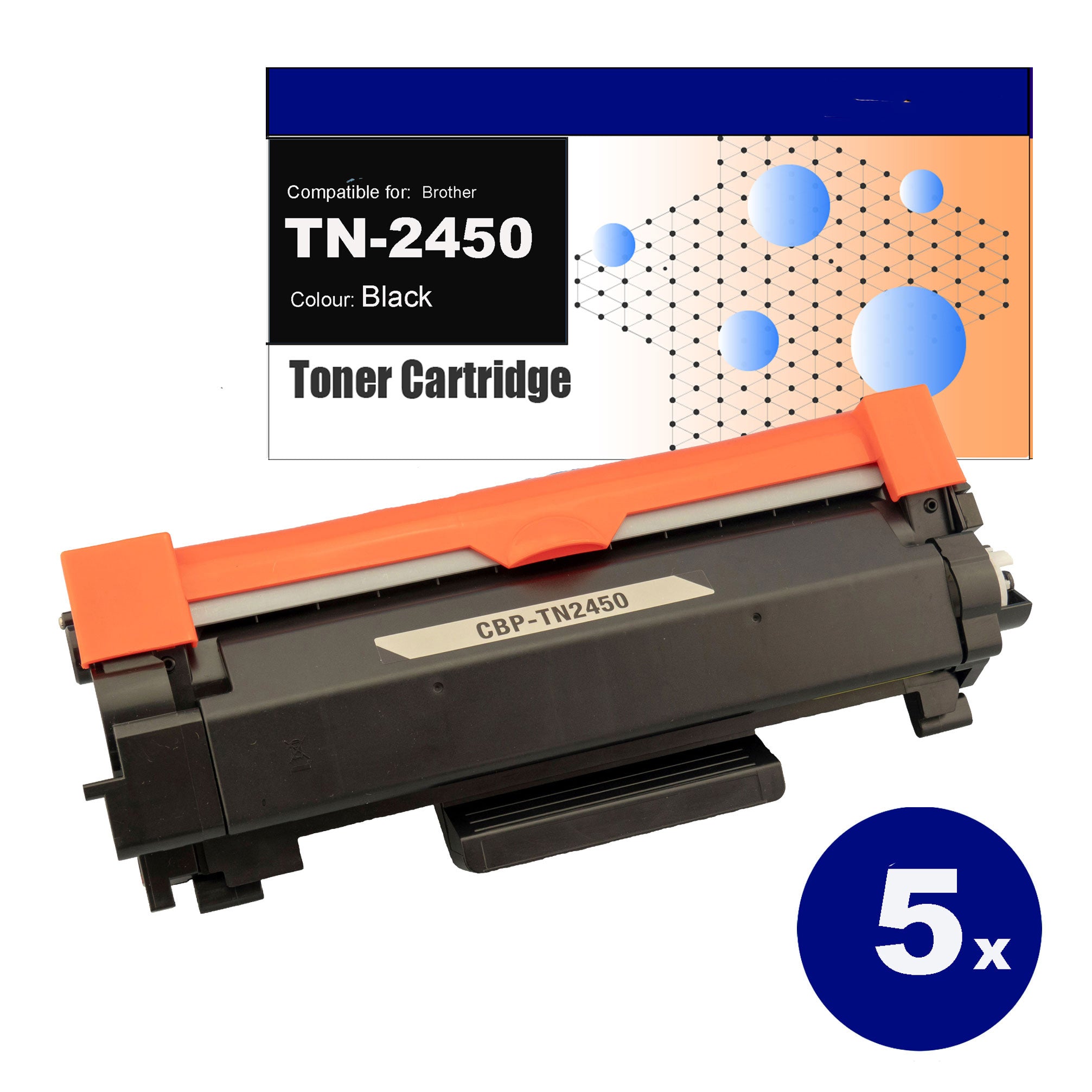 Compatible Brother TN-2450 Black Toner Cartridges – Blumax